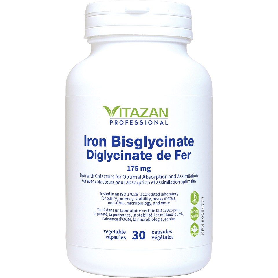 Iron Bisglycinate - Vitazan Professional - La Naturopathe Moderne – La ...