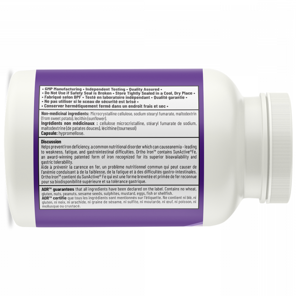 Ortho Iron - AOR - La Naturopathe Moderne – La Naturopathe Moderne Inc.