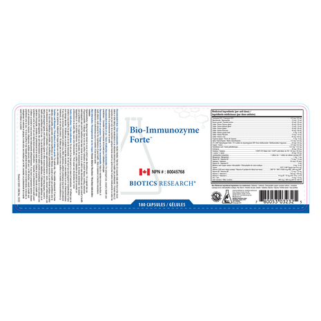 Bio-Immunozyme Forte - Biotics Research - La Naturopathe Moderne – La ...