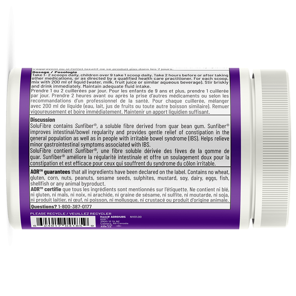 SoluFibre - AOR - La Naturopathe Moderne – La Naturopathe Moderne Inc.